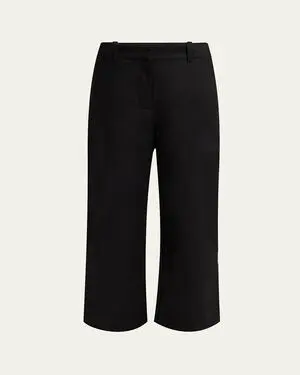 Proenza Schouler White Label Proenza Schouler Pswl Cali Cropped Wide Leg Pants - Black