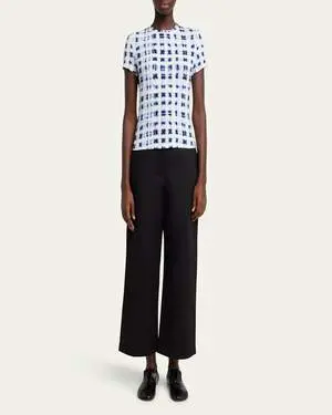 Proenza Schouler White Label Proenza Schouler Pswl Cali Cropped Wide Leg Pants