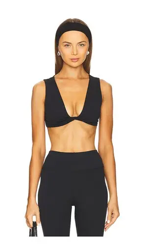 WeWoreWhat Twist Front Bra Top - Black