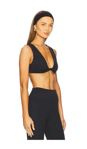 WeWoreWhat Twist Front Bra Top - Black