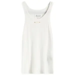 MAISON MARGIELA Ribbed Tank Top - Off White