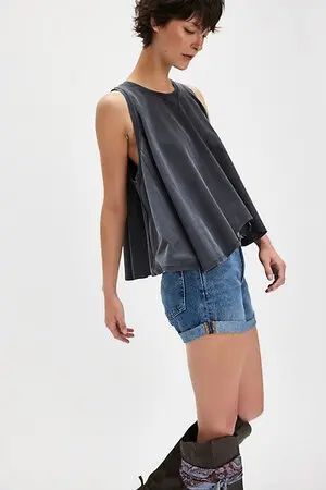 Free People We The Free Hialeah Tank Top - Black