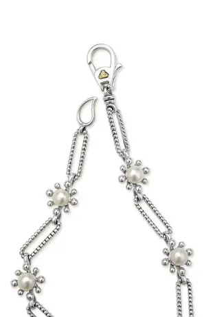 Lagos Sterling And Pearl Bracelet
