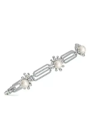Lagos Sterling And Pearl Bracelet