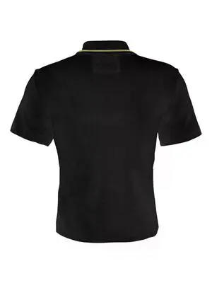 Versace Logo-embroidered Polo Shirt - Black