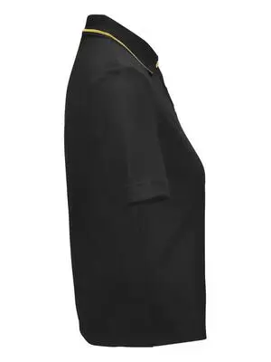 Versace Logo-embroidered Polo Shirt - Black
