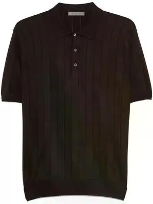 Corneliani Cotton Polo Shirt - Brown