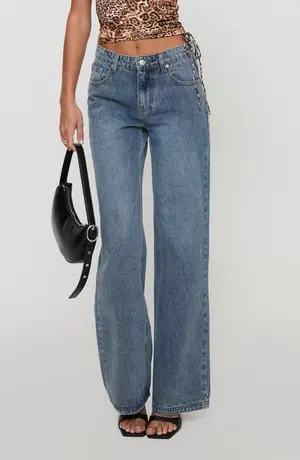 Princess Polly Everlong Wide Leg Jeans