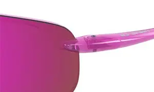 Maui Jim Ho'okipa 64mm Rectangular Sunglasses - Shiny Cyclamen Pink