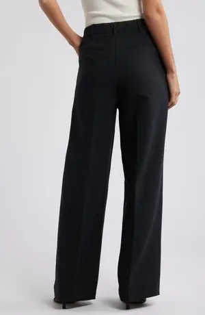 OPEN EDIT Straight-leg Trousers - Black