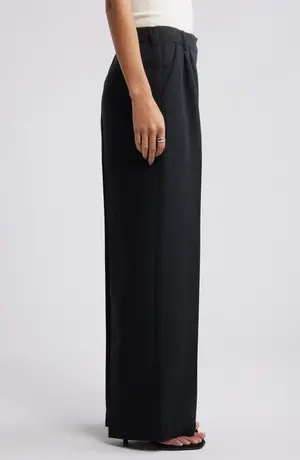 OPEN EDIT Straight-leg Trousers - Black