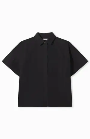 Co Boxy Poplin Shirt - Black