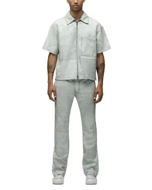 Hudson Jeans Walker Kick Flare Leather Pants