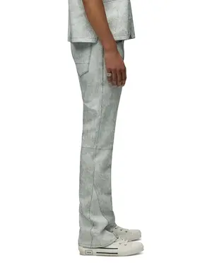 Hudson Jeans Walker Kick Flare Leather Pants