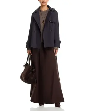 Herno Short Trench Coat - Navy