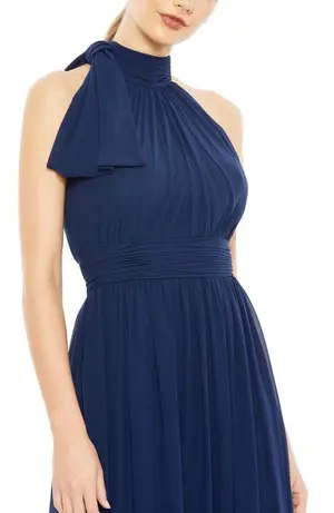 Mac Duggal Chiffon Halter Neck Evening Gown