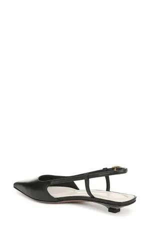 Franco Sarto Pheby Pointed Toe Slingback Flats - Black