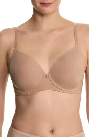 Natori Cloud Comfort Full Fit Back Smoothing T-shirt Bra - Buff