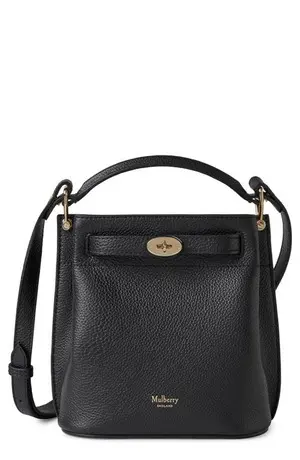 Mulberry Mini Islington Leather Bucket Bag - Black