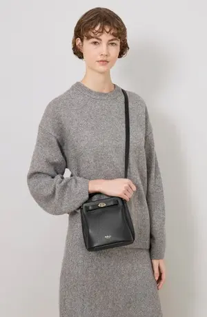 Mulberry Mini Islington Leather Bucket Bag - Black
