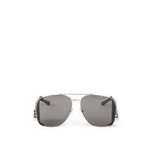 Saint Laurent Aviator Sl 653 Leon Sunglasses - Silver