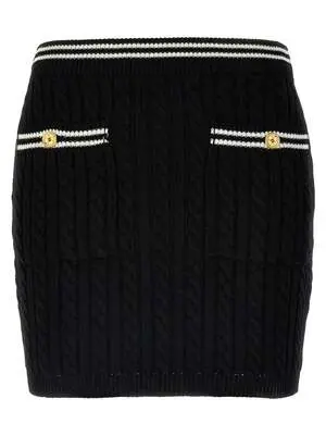 ALESSANDRA RICH Braided Mini Skirt
