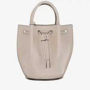TOD'S Small Leather Bucket Bag - White