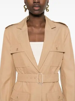Max Mara Cotton Canvas Trench Coat