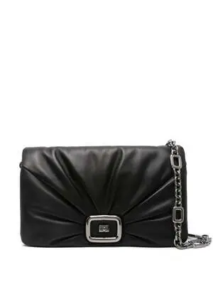 ROGER VIVIER Viv' Choc Leather Clutch