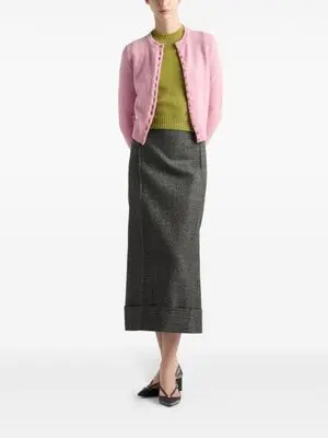 Prada Wool Long Skirt - Black