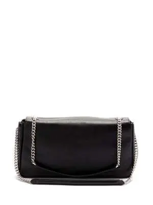 Fendi Baguette Large Leather Shoulder Bag - Black