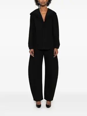 Alaïa Round Denim Cotton Jeans