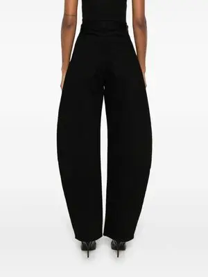 Alaïa Round Denim Cotton Jeans