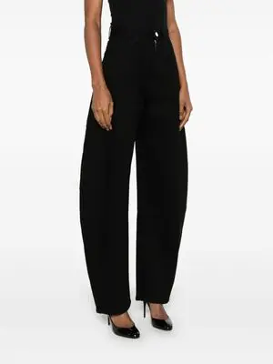 Alaïa Round Denim Cotton Jeans