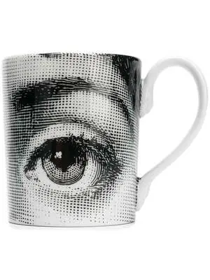 FORNASETTI Mug Occhi - White