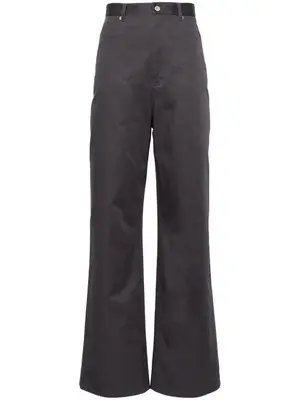 Loewe High-waisted Cotton Trousers