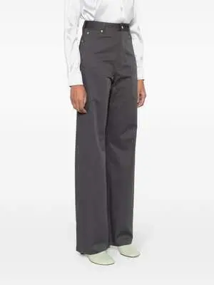 Loewe High-waisted Cotton Trousers