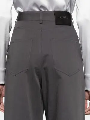 Loewe High-waisted Cotton Trousers