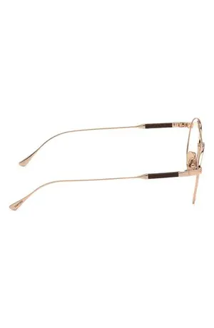 TOM FORD 54mm Pilot Optical Glasses - Rose Gold
