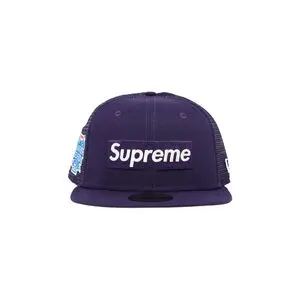 Supreme Worldwide Box Logo New Era Cap - Black | Editorialist