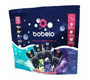 BOBELO Sparkling Hydration Pack Caffeinated 32 Servings - One-color