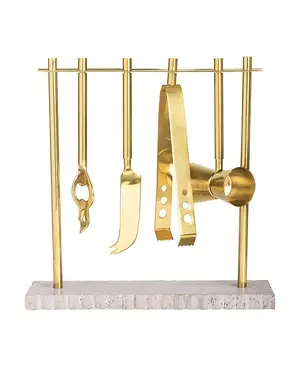 GAURI KOHLI Jubel Bar Tools Set - Beige