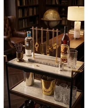 GAURI KOHLI Jubel Bar Tools Set - Beige