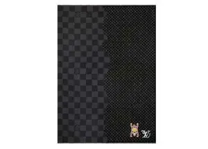 LOUIS VUITTON X Nigo Damier Giant Wave Monogram Stole - Gris
