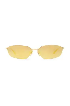 Balenciaga Rectangular Sunglasses - Gold