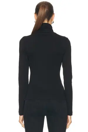 FLORE FLORE Dinah Turtleneck Top - Black