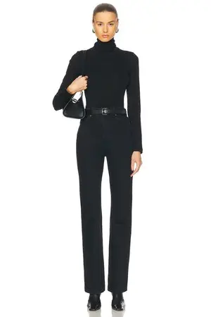 FLORE FLORE Dinah Turtleneck Top - Black