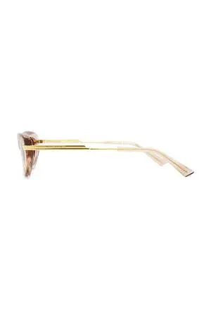 Bottega Veneta Oval Sunglasses - Brown
