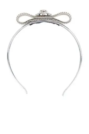 Versace Metallic Headband - Silver & Palladium