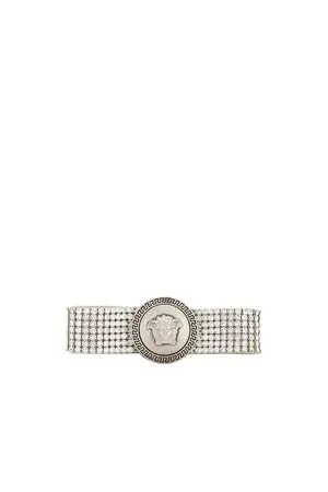 Versace Metallic Hair Clip - Silver & Palladium